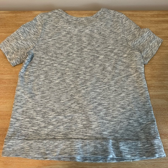 LOFT | Tops | Loft Stone Embellished Neck Short Sleeve Sweater L | Poshmark